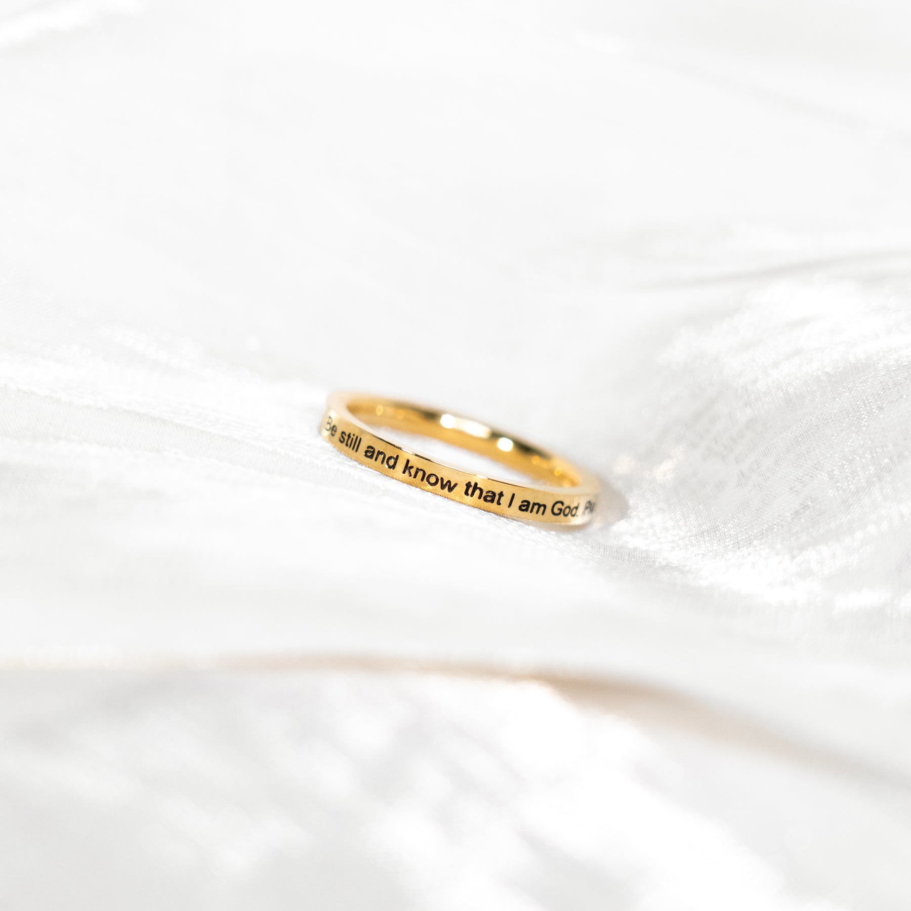 Women's Stainless 'BE STILL' Ring – Forever Truth