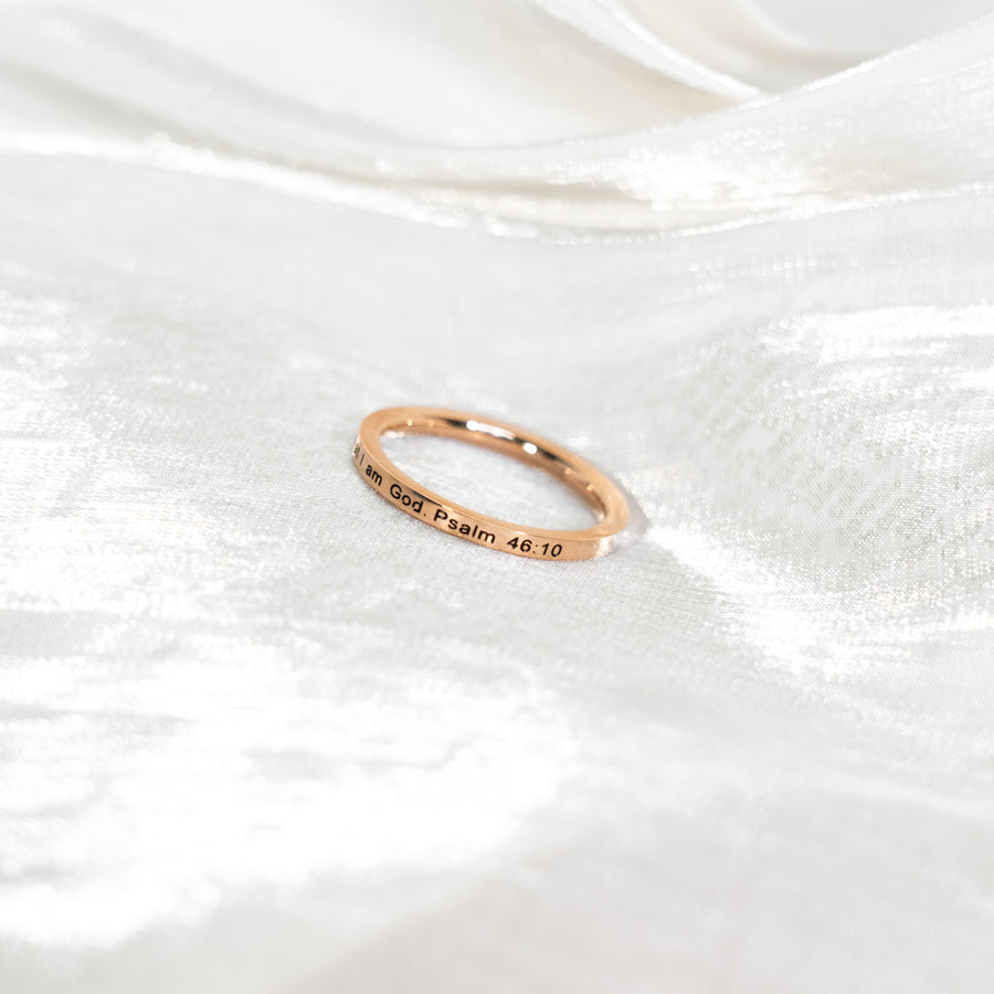 Women's Stainless 'BE STILL' Ring – Forever Truth