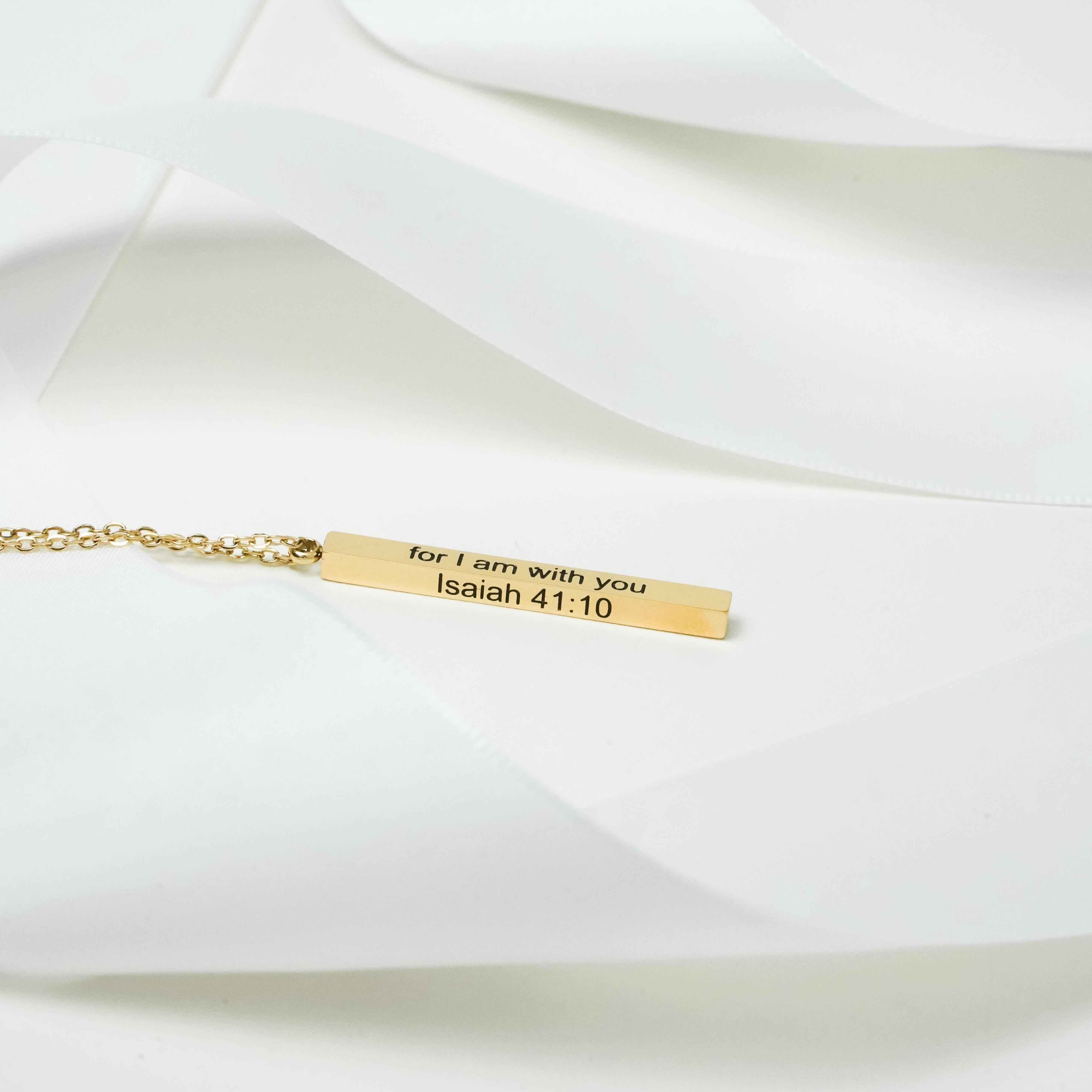 Fear Not - Vertical Bar Necklace – Forever Truth